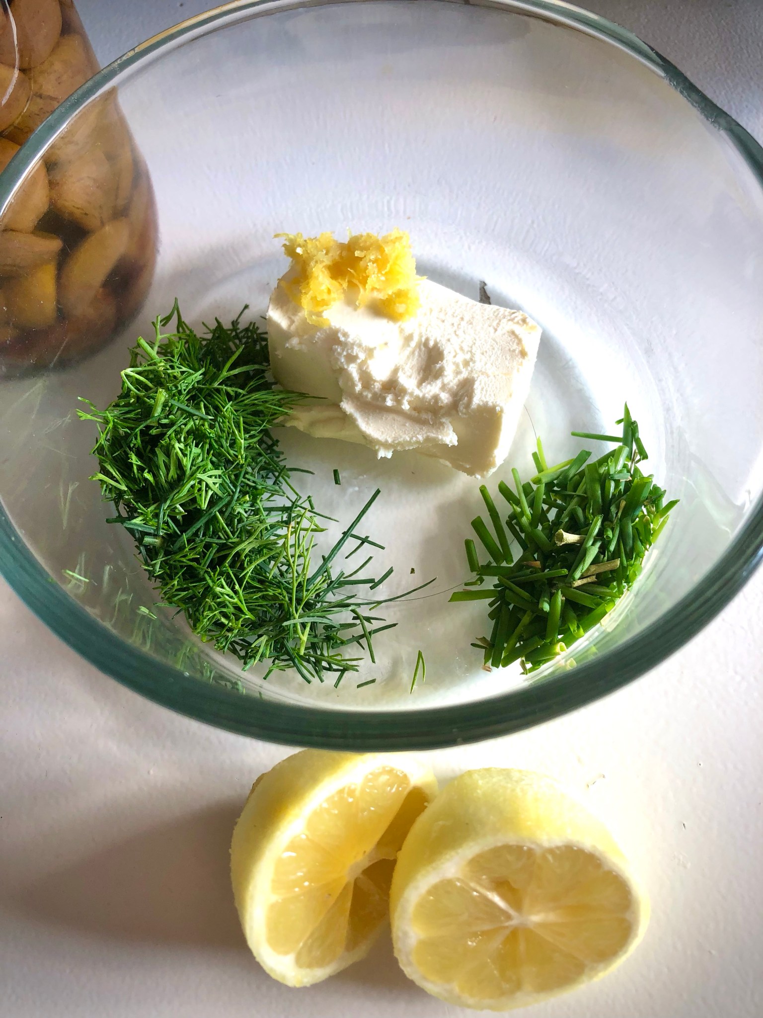 Roasted Halibut Steaks with Lemon-Dill Cream Cheese – Old House on the ...